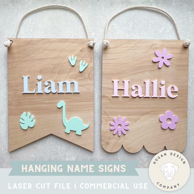Hanging Name Sign - Etsy