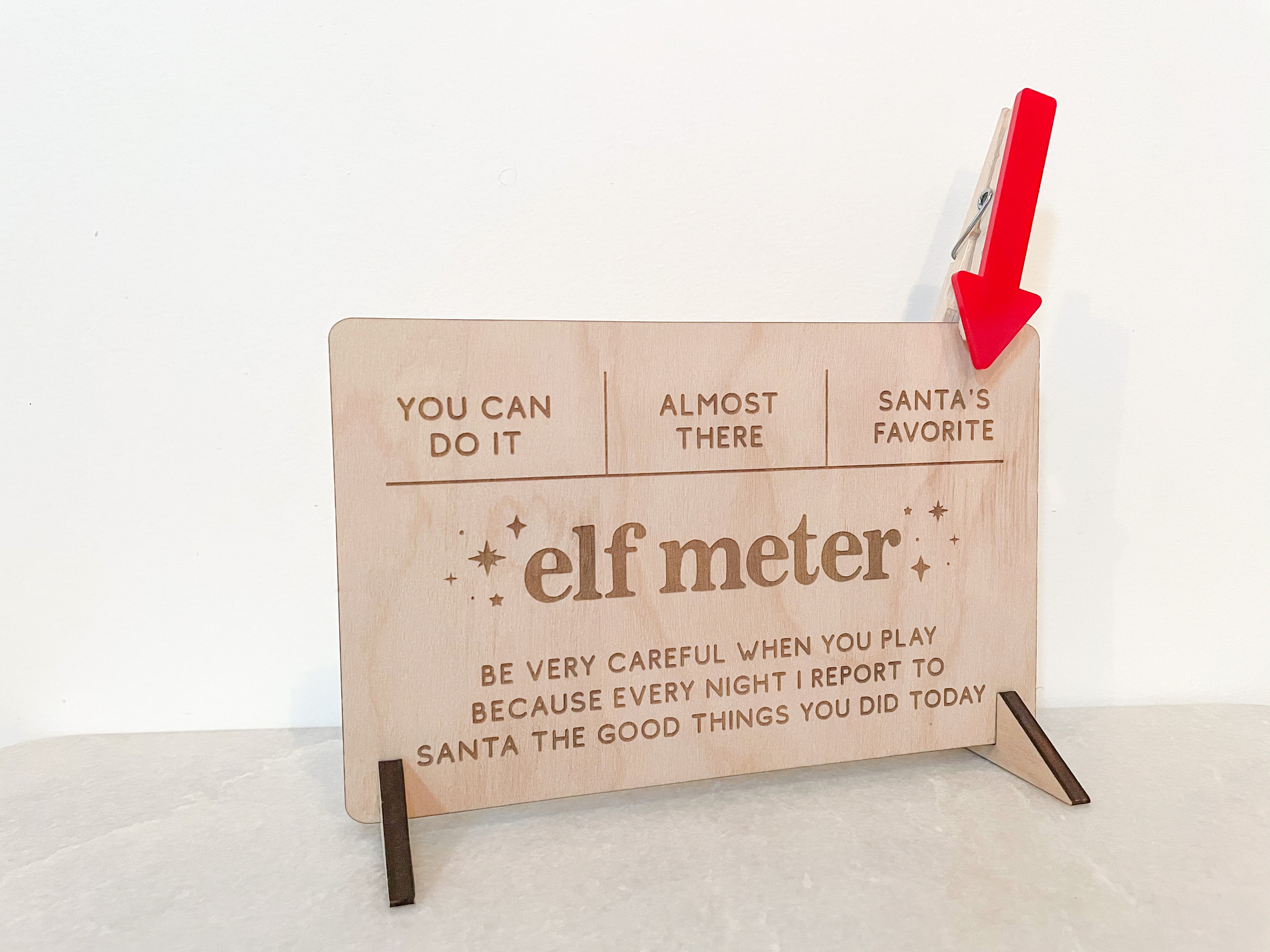 Elf Meter Sign SVG File Elf Behavior Ornament Magic Elf - Etsy Australia