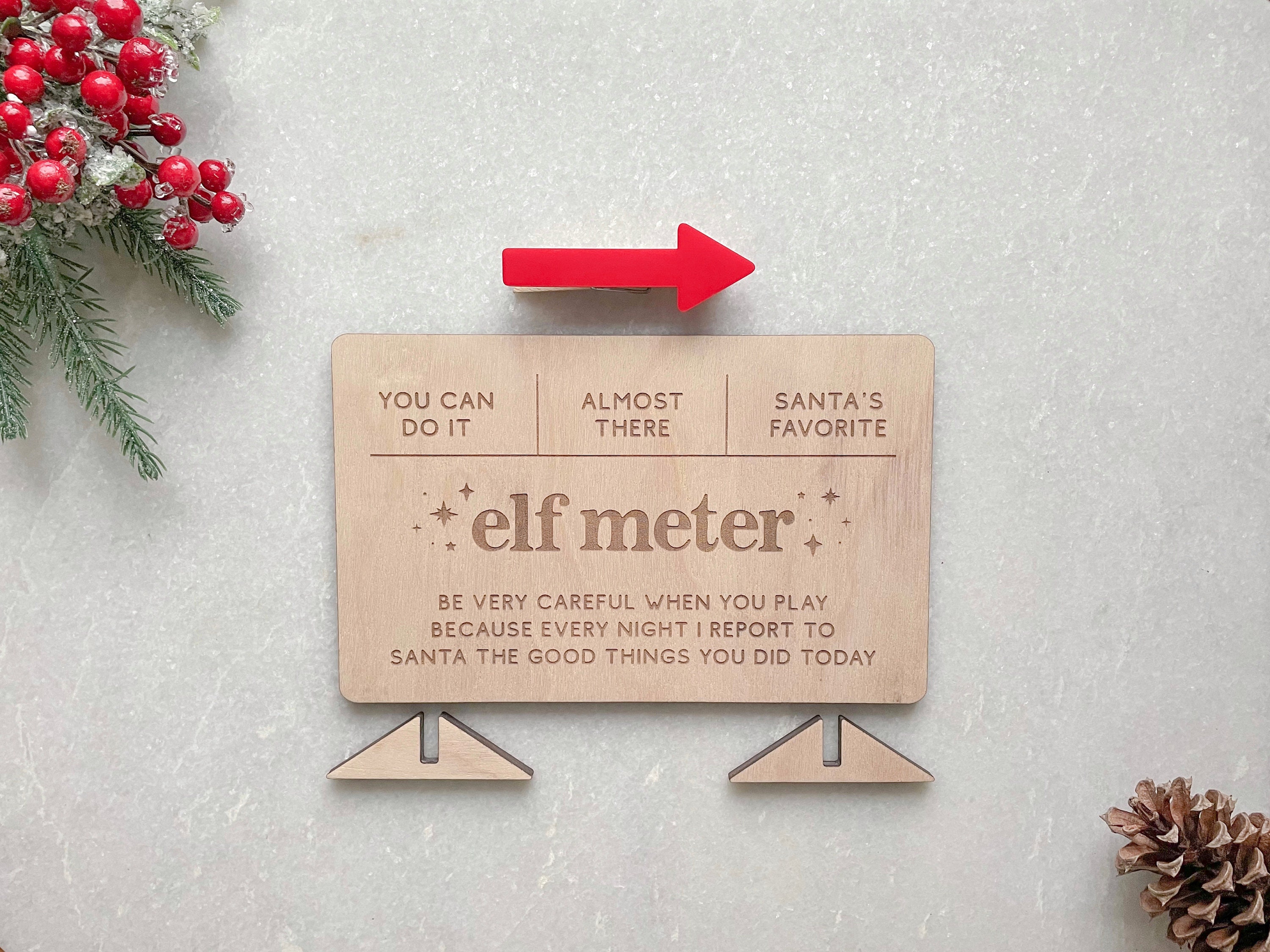 Elf Meter Sign SVG File Elf Behavior Ornament Magic Elf - Etsy Australia