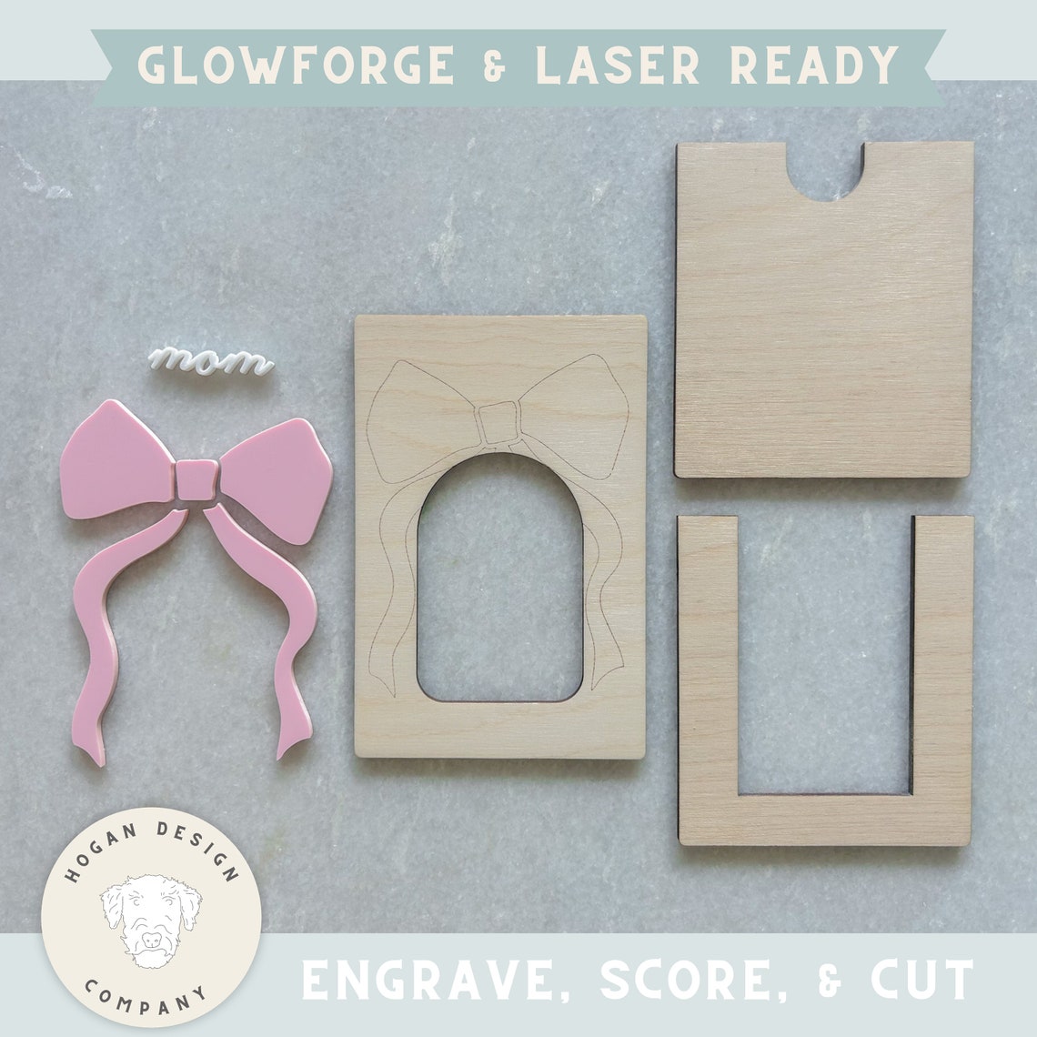 Bow Fridge Magnet SVG Laser File Cut Digital File | Wallet Size Photo ...