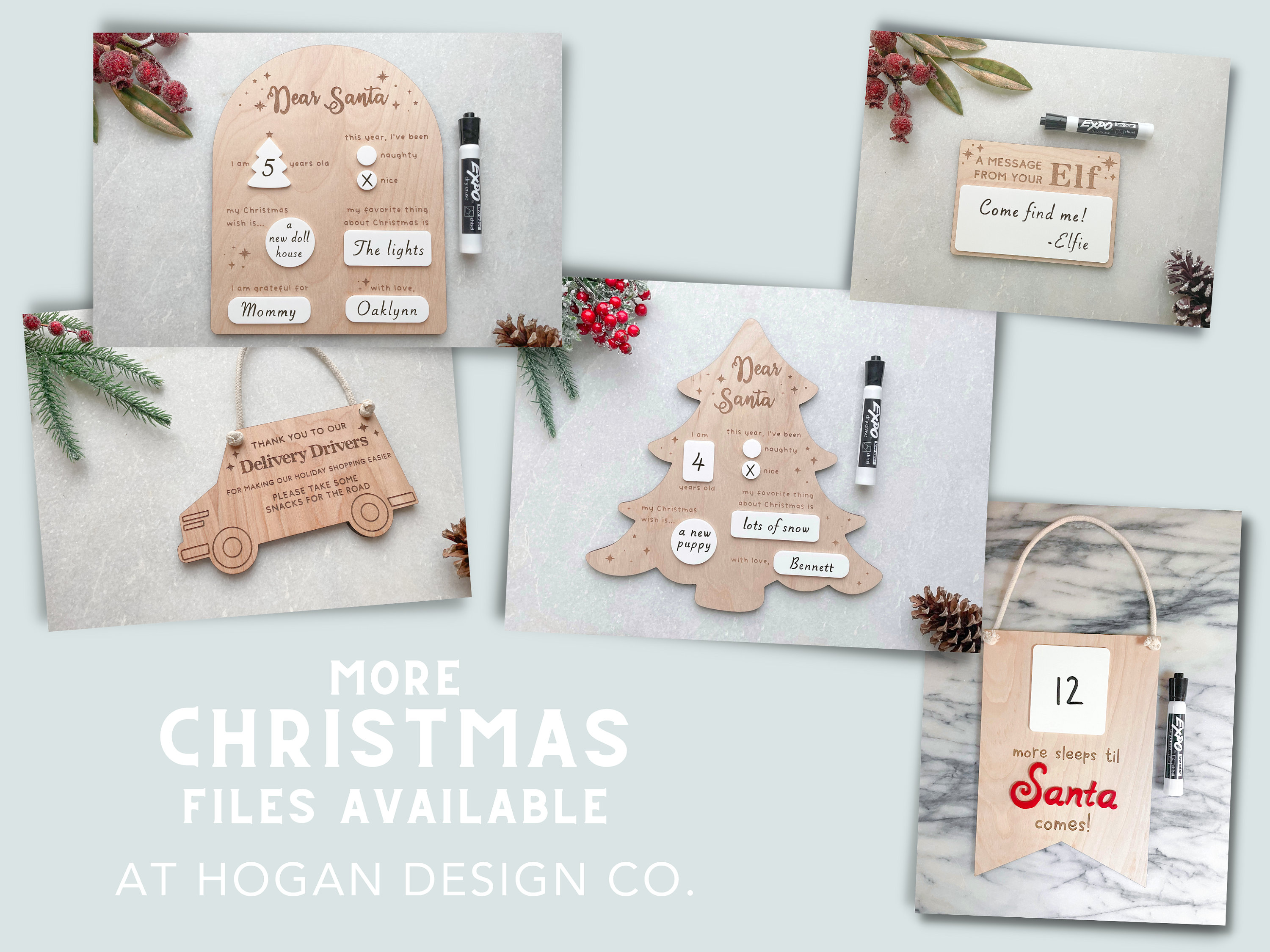 Dry Erase Elf Message Board SVG File Christmas Elf Magical - Etsy