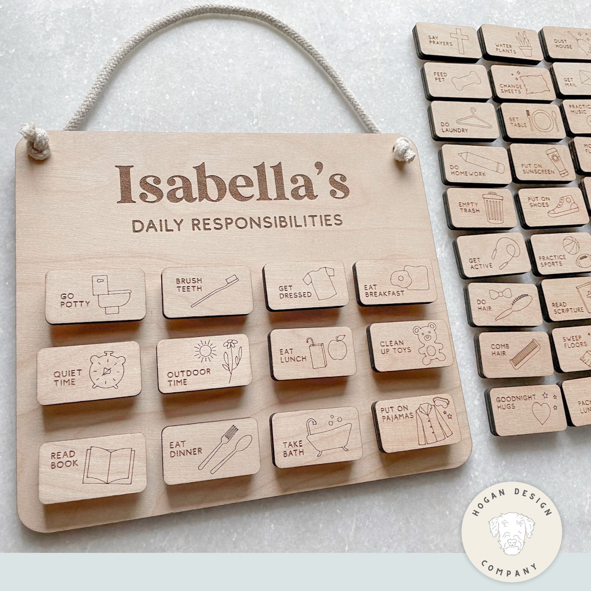 Hanging Responsibilities Board SVG Laser File Cut Digital File for ...