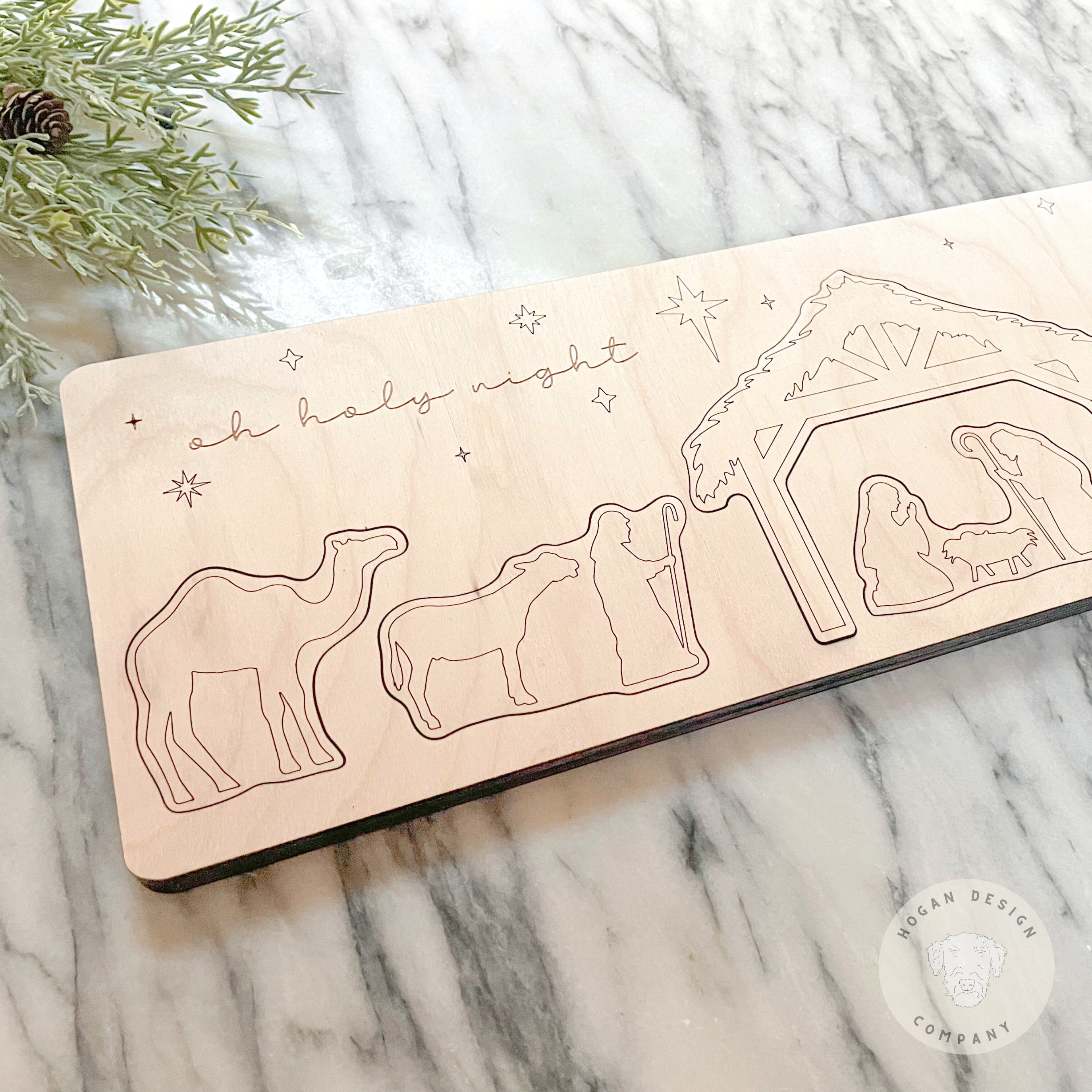 Nativity Scene Puzzle SVG File | Christmas Puzzle | Kids Puzzle | Jesus ...