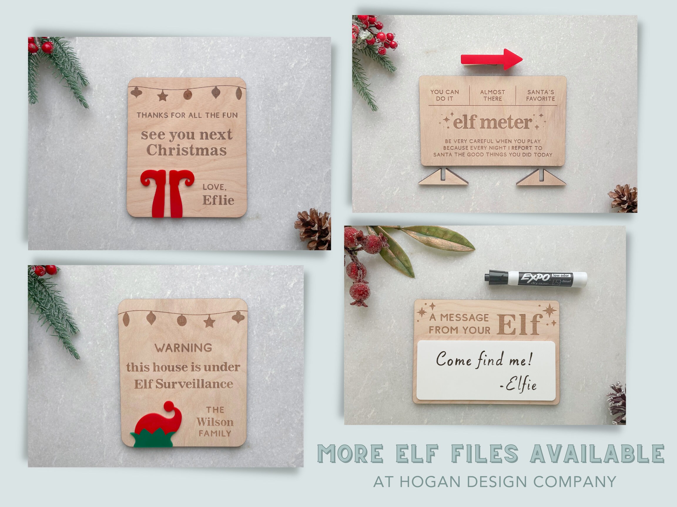 Elf Props SVG Laser File Cut Digital File for Glowforge | Christmas Elf ...