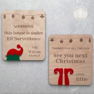 Elf Goodbye Letter Sign SVG Laser Cut File for Glowforge | Departure ...