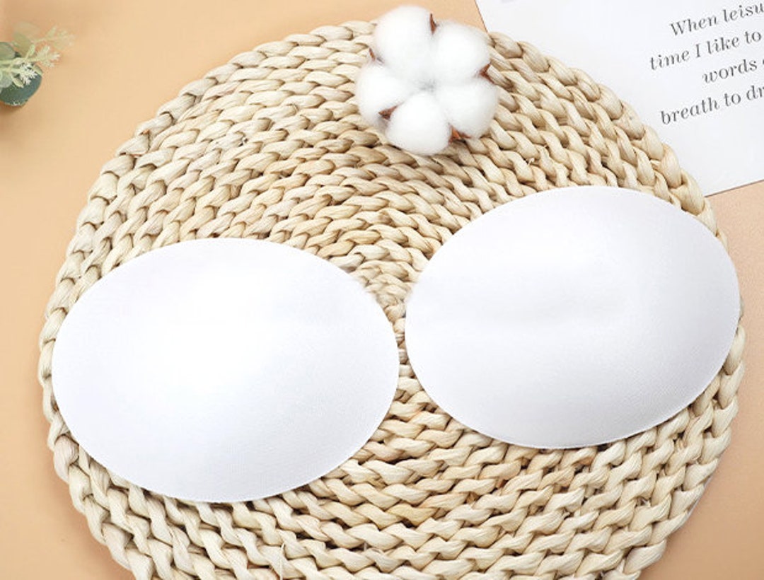 Sew in Bra Cups Pad Bust Thin Oval Shape Sponge Cups - Etsy