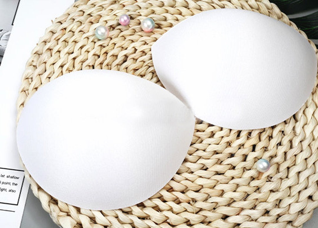 Ultra Thin Sew in Sponge Bra Cups Pad Bust Cups for Wedding / Evening ...
