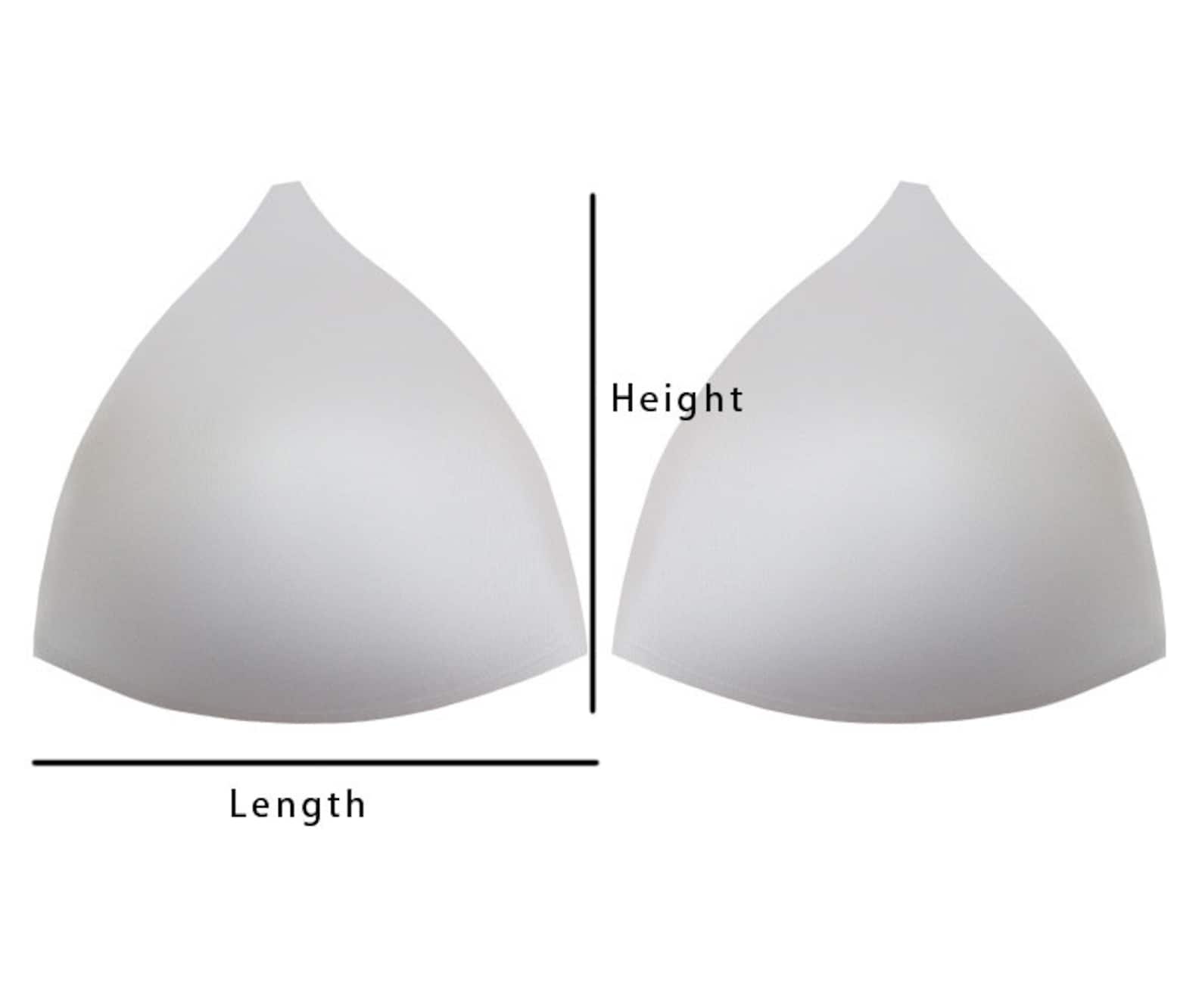 Thin Triangle Sew in Suspender Bra Cups Pad Bust Sponge Cups ( Small ...