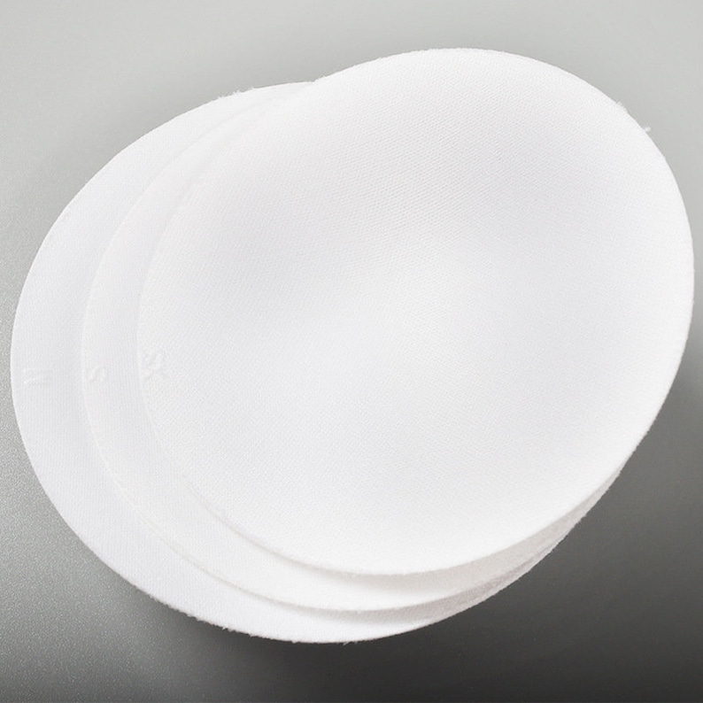 Round Shape Sew in Bra Cups Pad Bust Thin Sponge Cups - Etsy