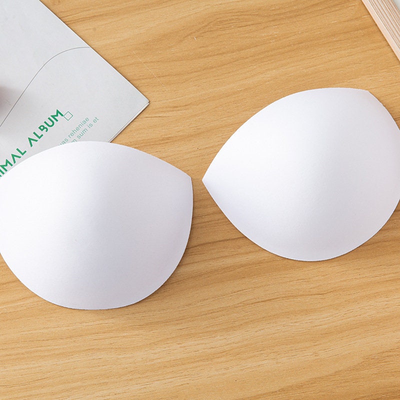 Ultra Thin Sew in Sponge Bra Cups Pad Bust Cups for Wedding / Evening ...