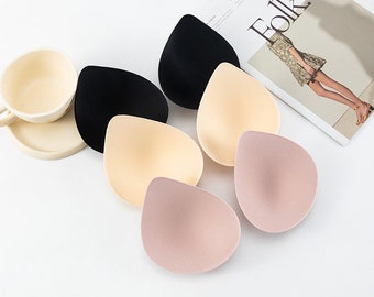 Molded Bra Cups Long Triangular Shaped Inserts or Sewn in - Etsy