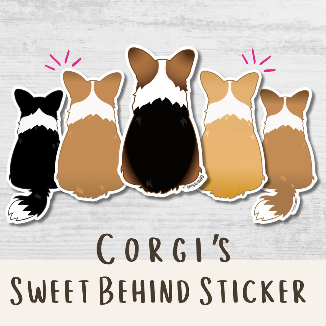 Corgi Sticker Corgi Lover Gift Welsh Corgi Owner Gift Pembroke Corgi ...