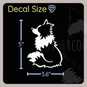 Border Collie Sticker Border Collie Car Sticker for Border Collie Lover ...