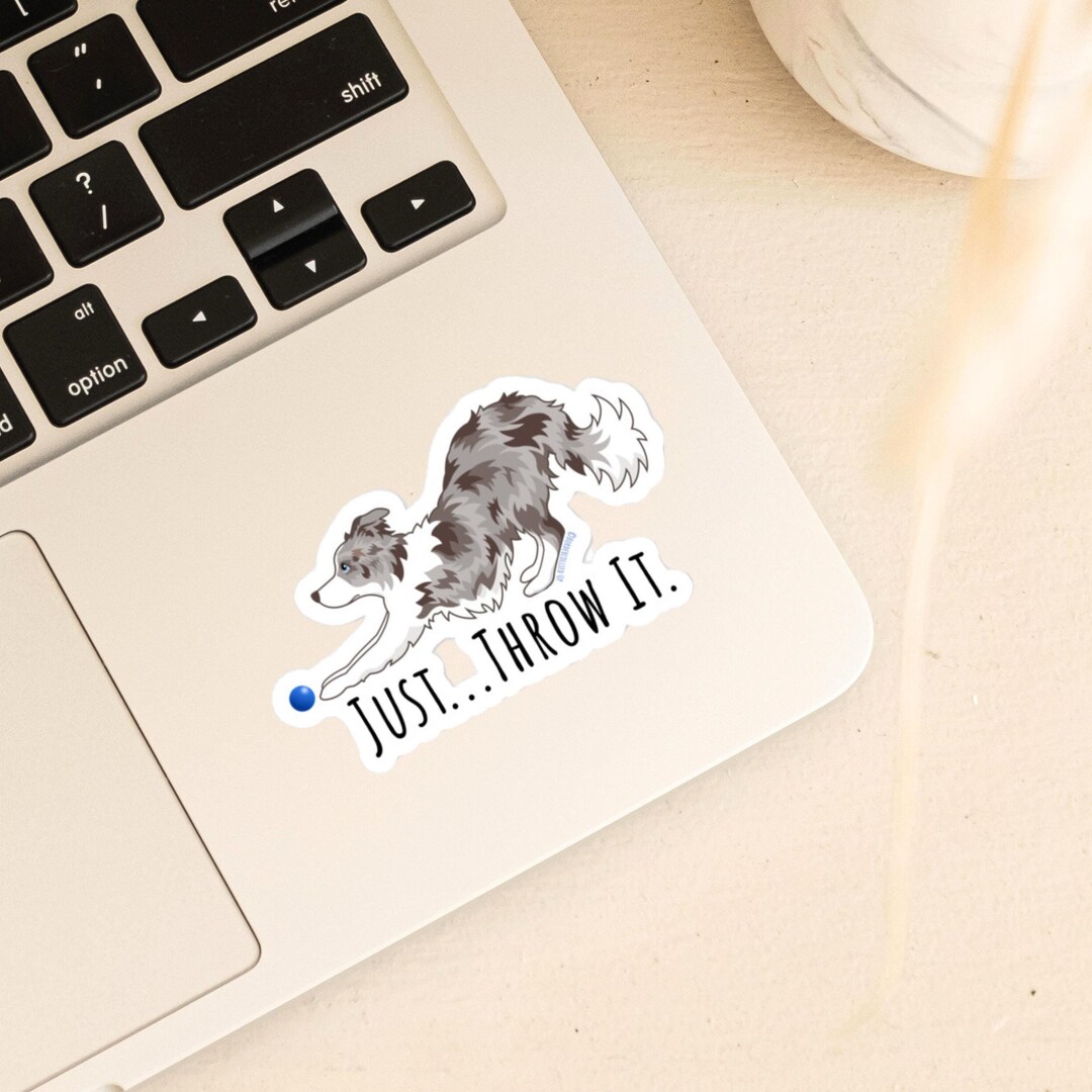 Lilac Merle Border Collie Sticker Border Collie Gift Dog Lover Border ...