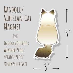 Ragdoll Cat Magnet Gift for Ragdoll Cat Lover Gift Siberian Cat Magnet ...