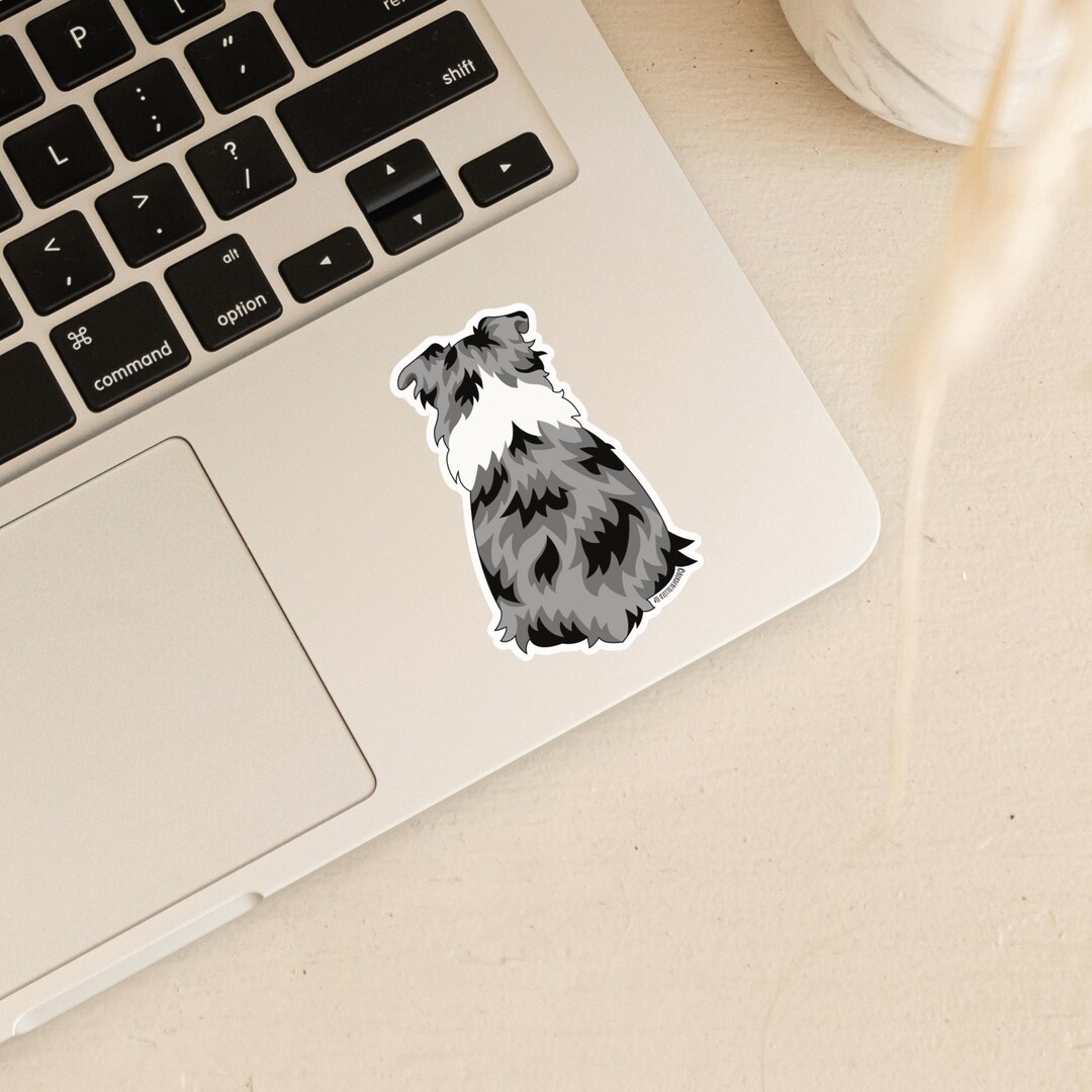 Australian Shepherd Sticker Blue Merle Aussie Sticker for Australian ...
