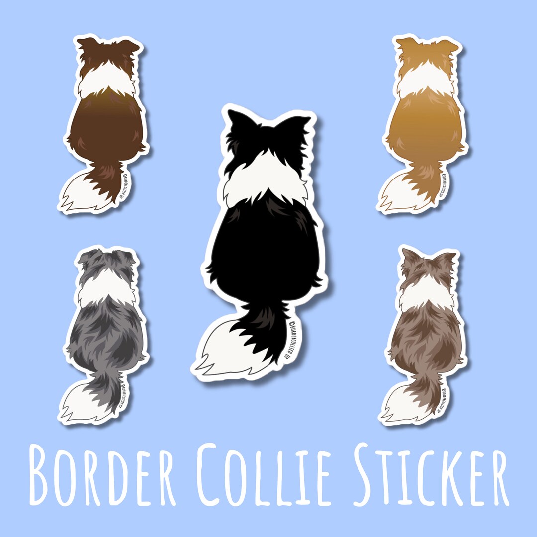 Border Collie Sticker for Dog Lover Gift for Border Collie Owner ...
