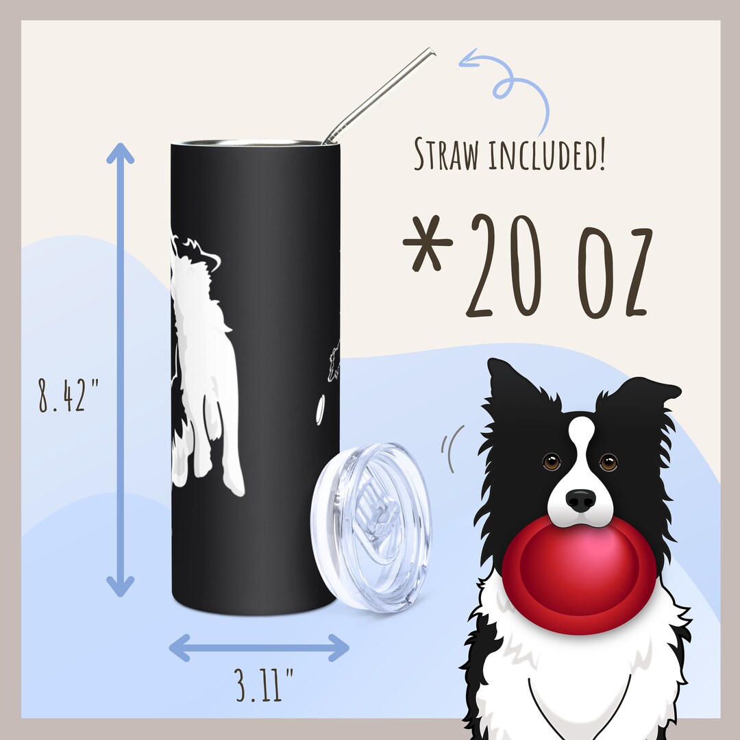 Border Collie Tumbler Border Collie Gift for Dog Lover Tumbler for ...