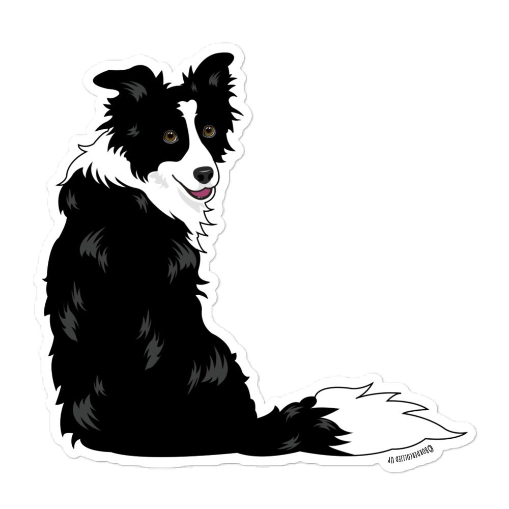Border Collie Sticker for Border Collie Lover Waterproof Decal for ...