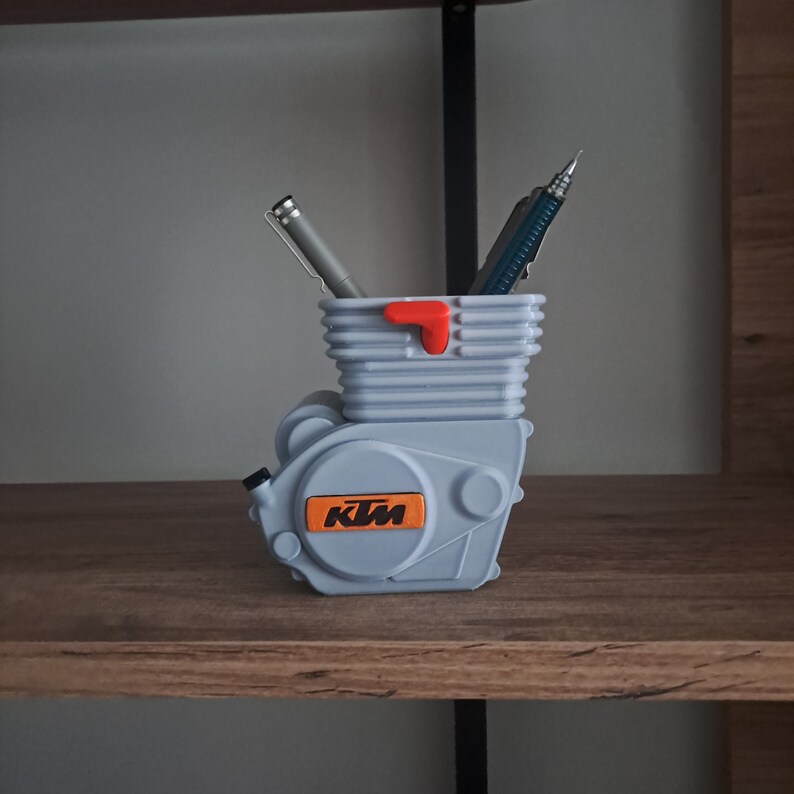 KTM Motorcycle Engine Pen Holder: Perfect Detail, Powerful Impact ...
