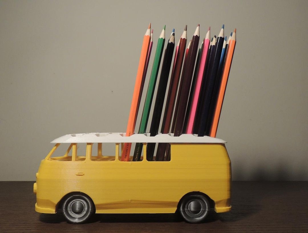 Camper Van Pen Holder / Made From Organic PLA Plastic / 3D Printed - Etsy