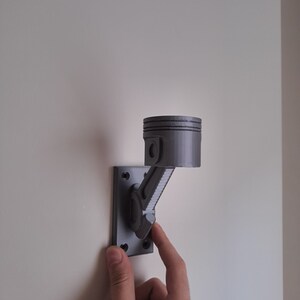 Rev up Your Style: Motor Piston Helmet Holder / Made From Organic PLA ...