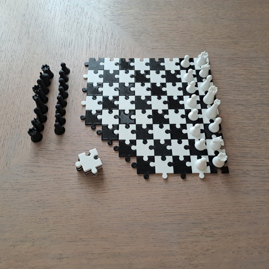 Puzzle Chess Set / Made From Organic PLA Plastic / 3D Printed - Etsy