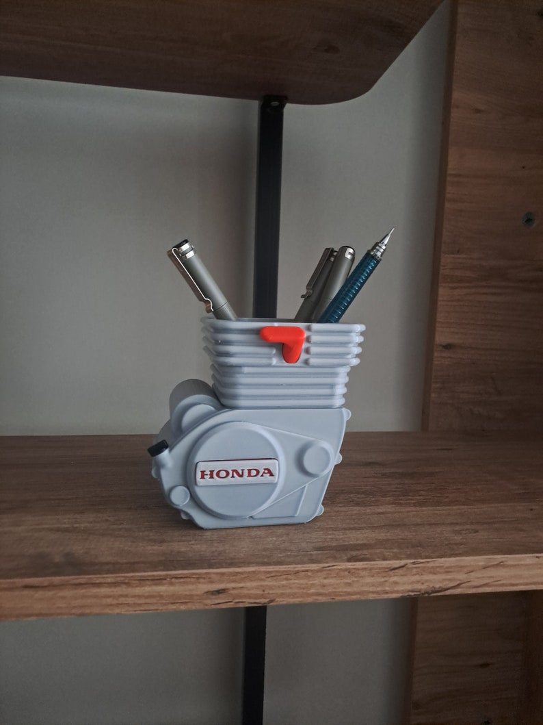Honda Motorcycle Engine Pen Holder: Perfect Detail, Powerful Impact ...
