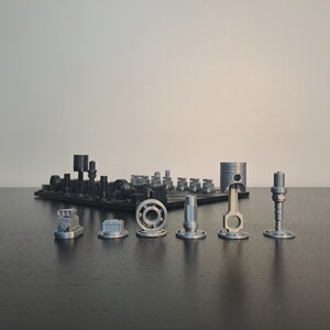 Unique Chess Pieces Made From Car Parts: 3D Printed Creation / Made ...