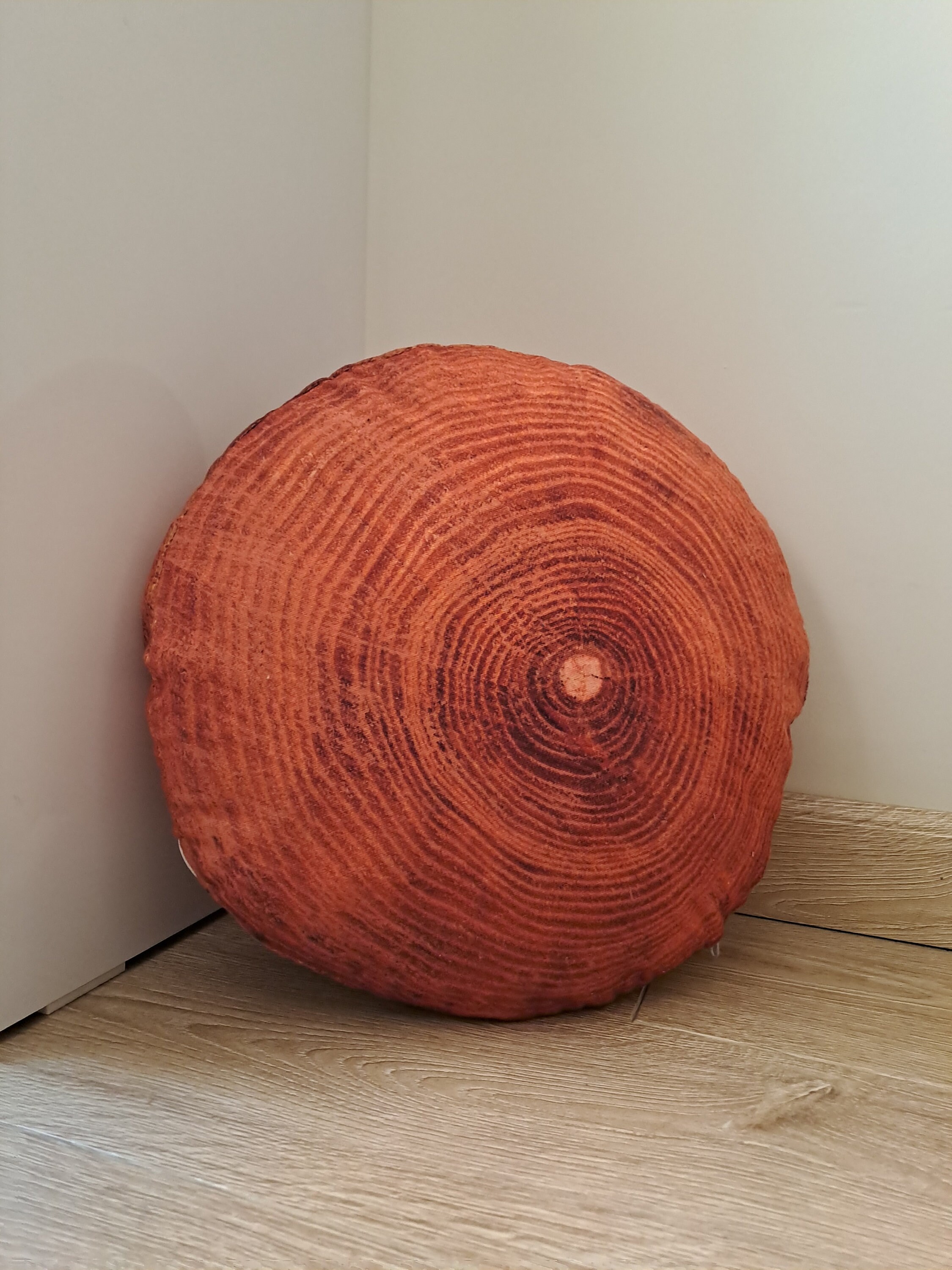 Wooden Log Patterned Fluffy Cushion Pillow / Durable Digital Printing ...