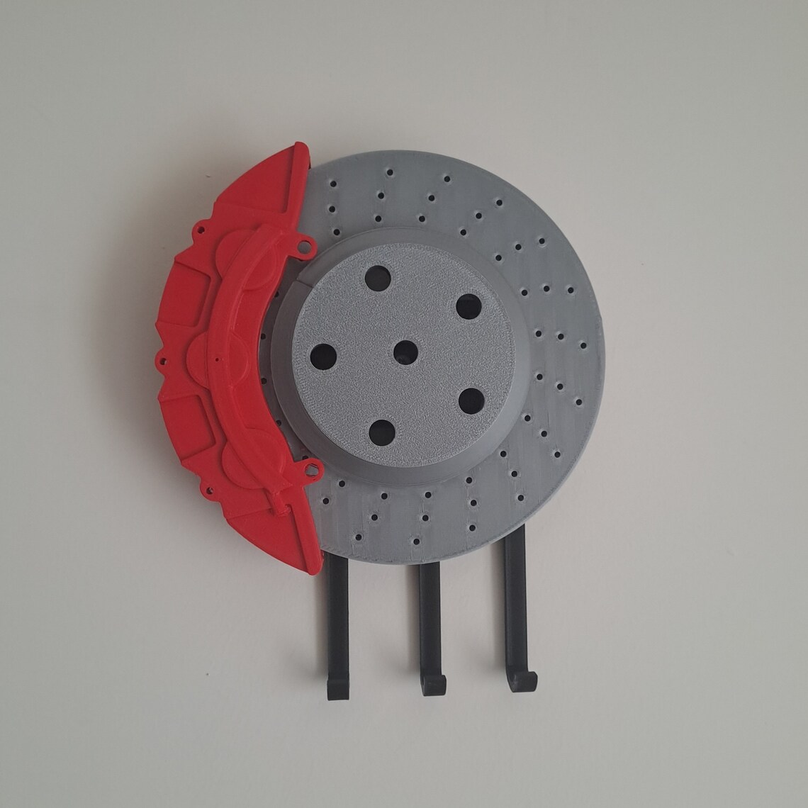 Realistic Car Brake Disc and Caliper Gearhead Key Holder / Made From ...