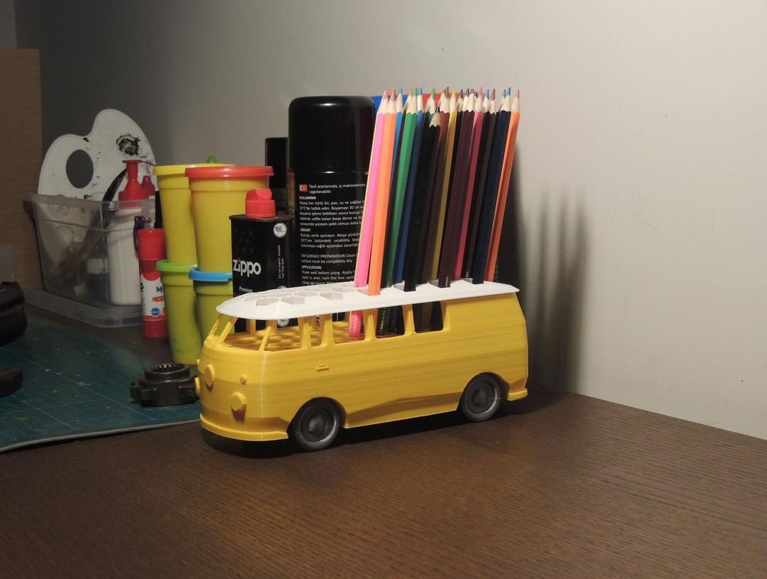 Camper Van Pen Holder / Made From Organic PLA Plastic / 3D Printed - Etsy