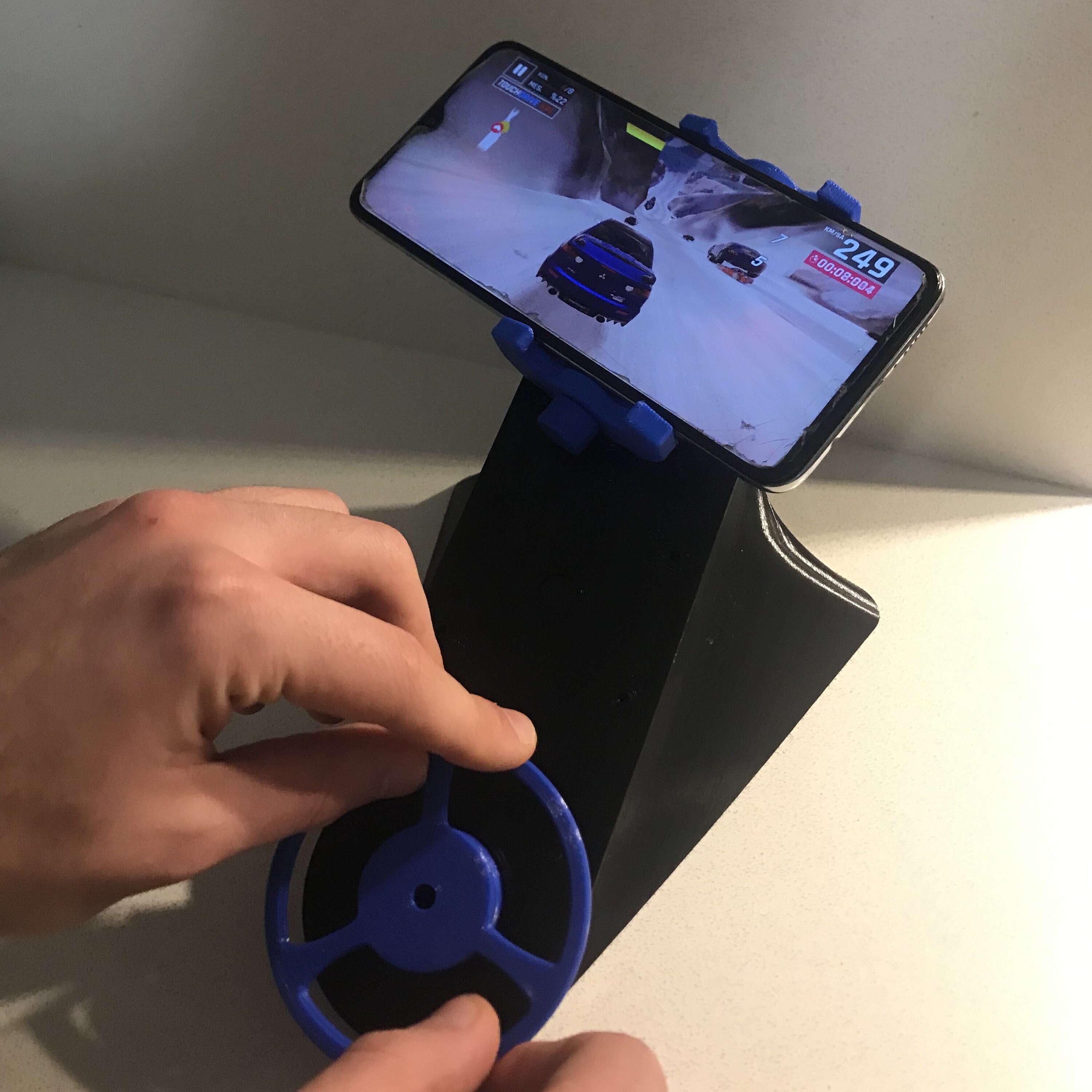 Steering Wheel for Phones & Phone Joystick Stand / Made From Organic ...