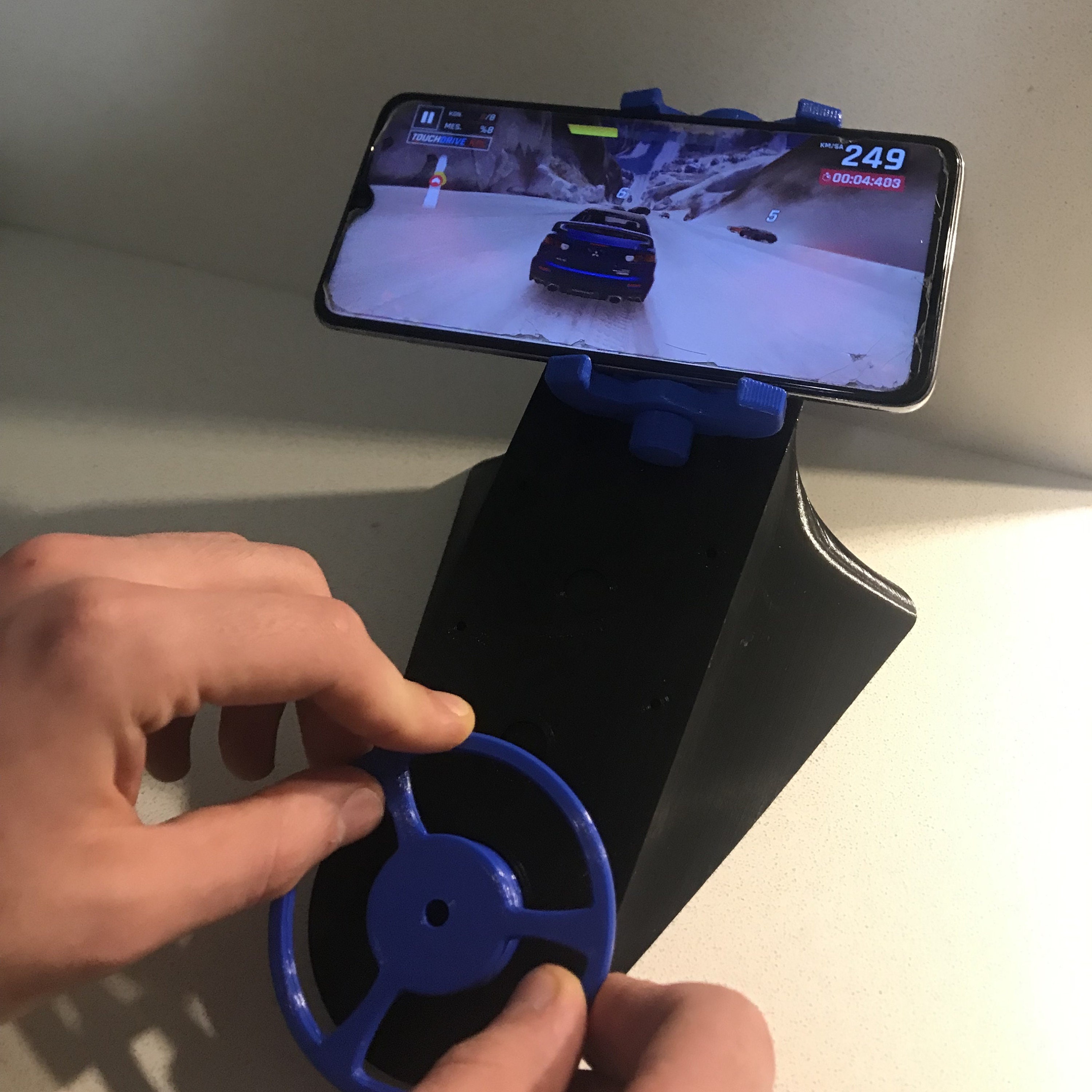 Steering Wheel for Phones & Phone Joystick Stand / Made From Organic ...