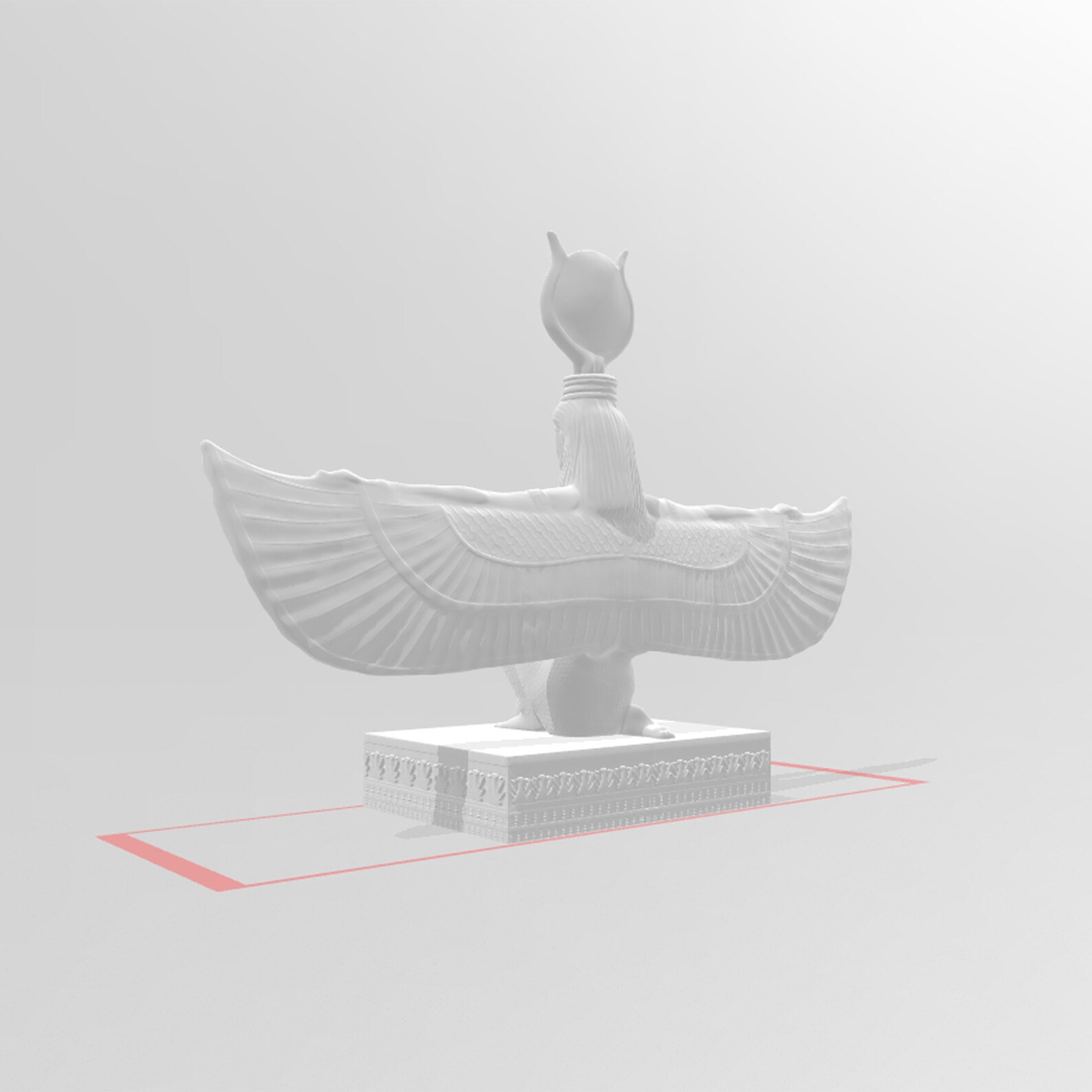 Egypt ISIS Sculpture Clock Stl File - 3D Print File - Etsy