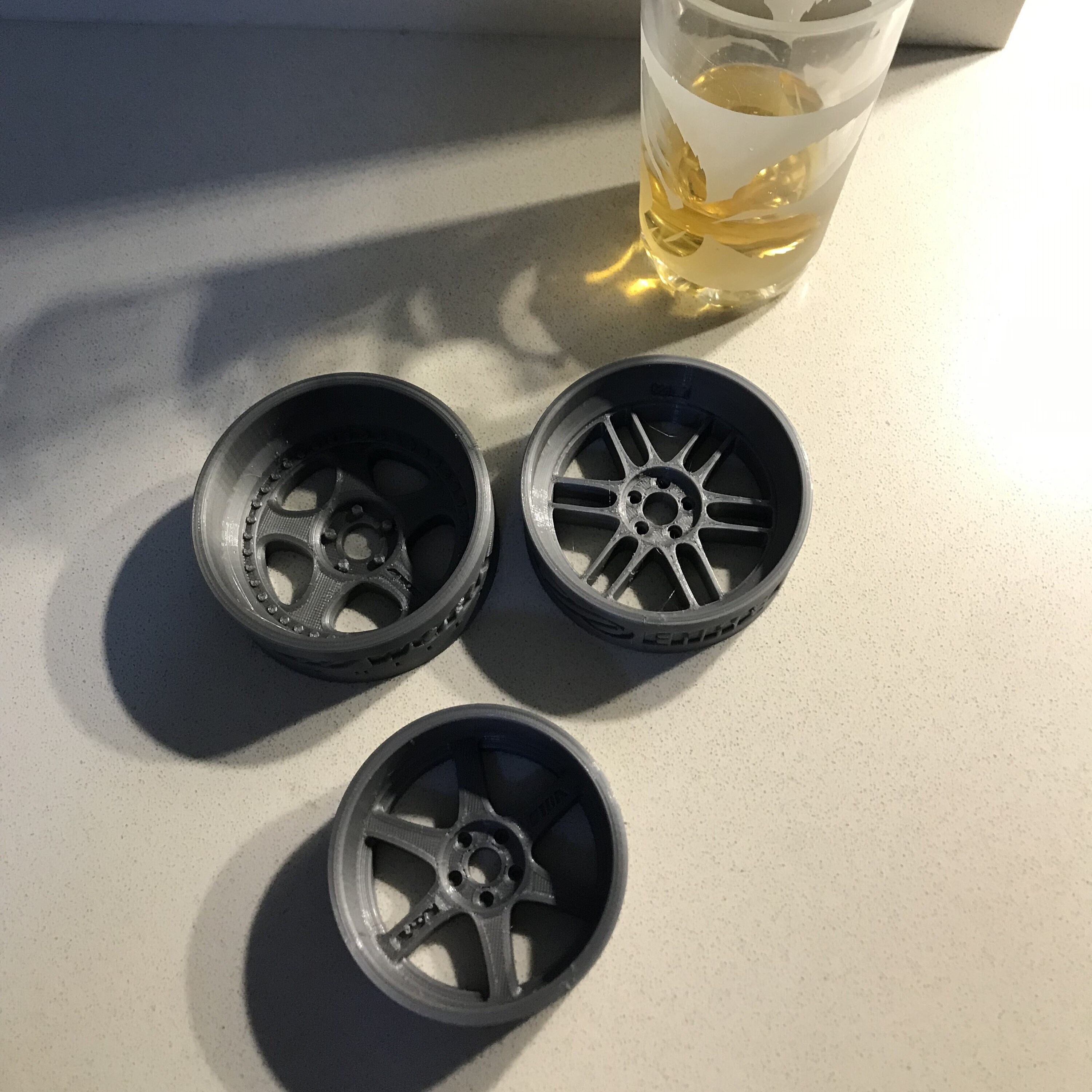 JDM Rims Coasters / 3 Pieces / Made From Organic PLA Plastic / 3D ...