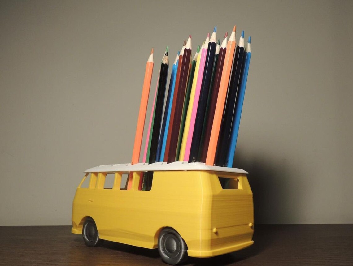 Camper Van Pen Holder / Made From Organic PLA Plastic / 3D Printed - Etsy