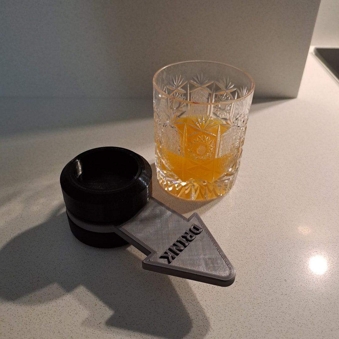 Shot Spinner, Alcohol Game / Made From Organic PLA Plastic / 3D Printed ...