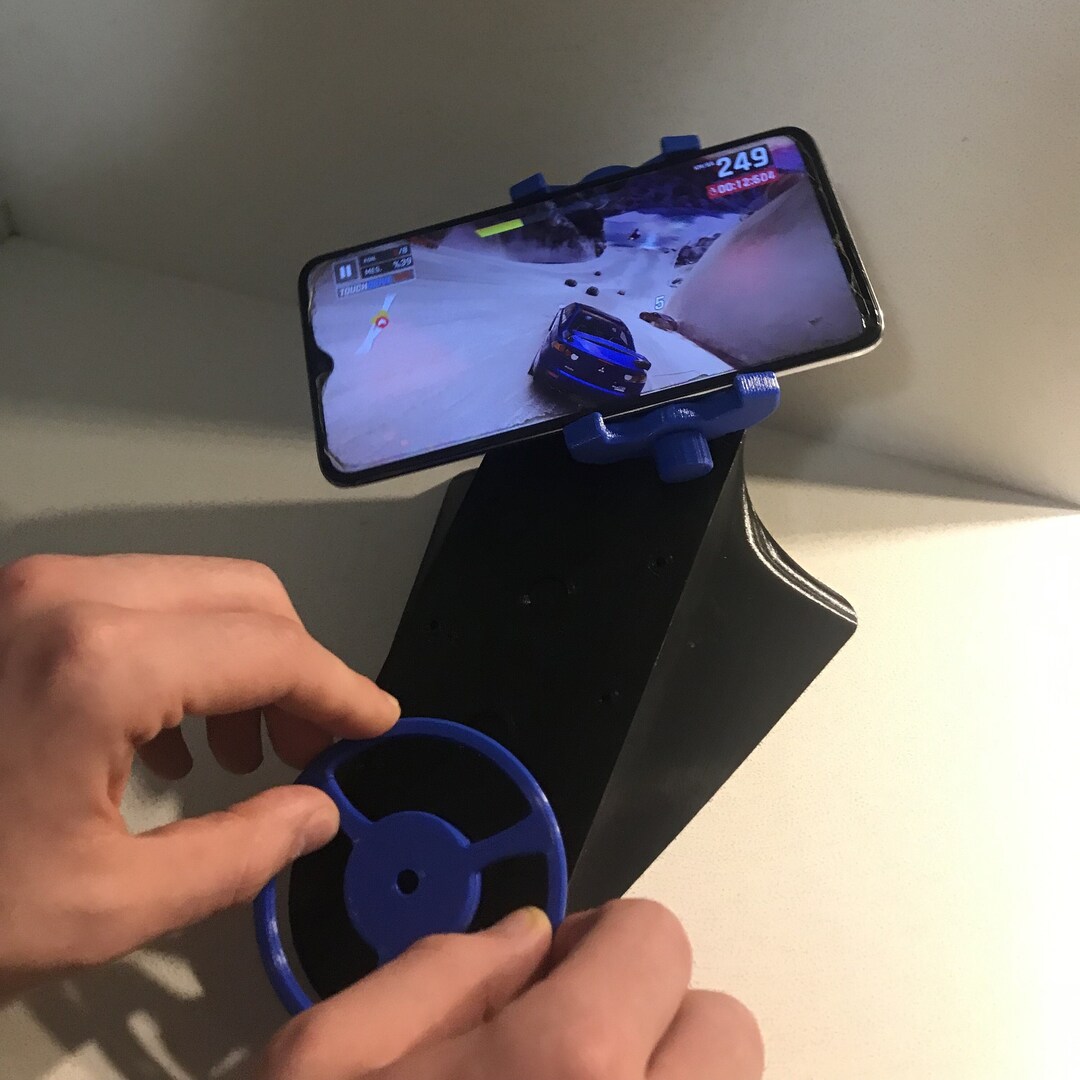 Steering Wheel for Phones & Phone Joystick Stand / Made From Organic ...