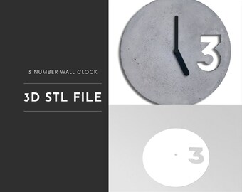 Desk Clock Stl - Etsy