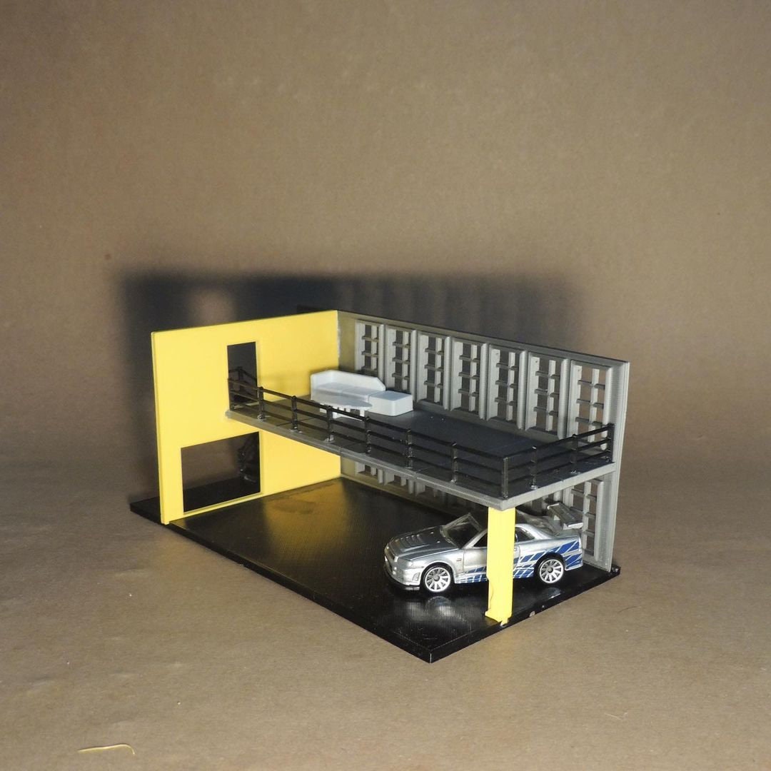 1/64 Diecast Garage Produced With 3D Printer / Made From Organic PLA ...