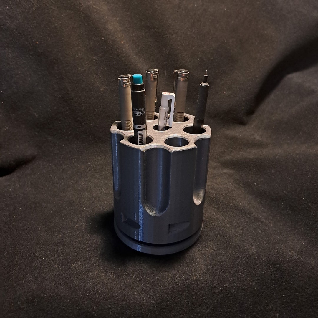 Revolving Around Revolver Pen Holder / Made From Organic PLA Plastic ...