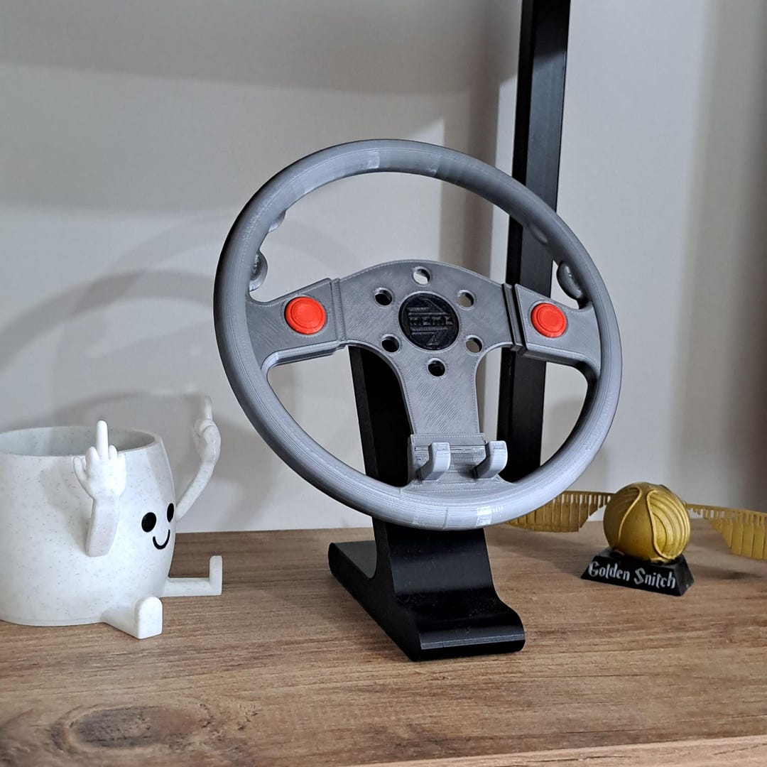 Racing Steering Wheel Phone Holder / Made From Organic PLA Plastic / 3D ...