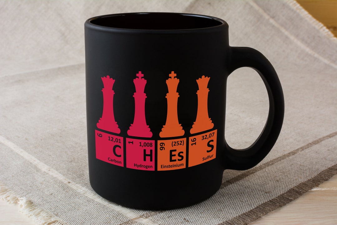 Chess Periodic Table Elements Mug, Chess Gift, Cool Design Chess Cup ...