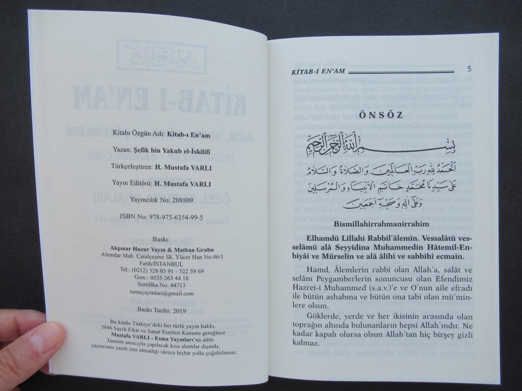 Kitab-i En'am, Magıc Spell and Its Solutıons, Havass Magıc Charm Occult ...