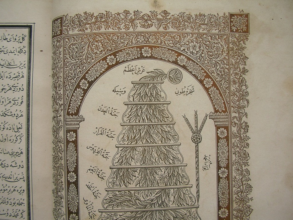 Ottoman Turkish Arabic Islamic Old Printed Richly Illustrated Ahmediye ...