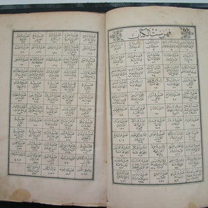 Ottoman Turkish Arabic Islamic Old Printed Richly Illustrated Ahmediye ...