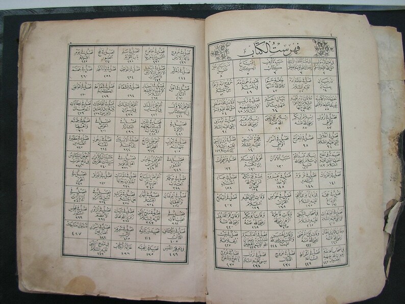 Ottoman Turkish Arabic Islamic Old Printed Richly Illustrated Ahmediye ...