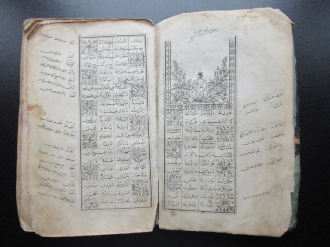 Persian Farsi Islamic Ottoman&turkish Old Printed Dictionary Book ...