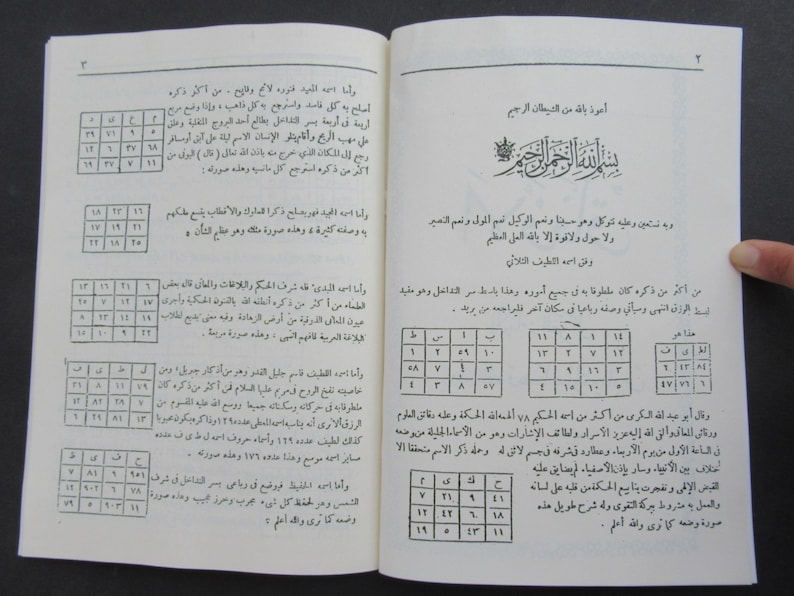 Facsimile Islamic Islam Arabic Magic Spell Magical Charm Havass ...